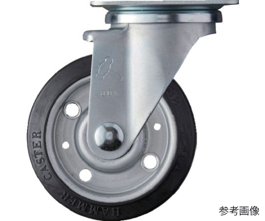 67-2325-41 特殊鋼板製 自在 ゴムB車150mm 420YS-RBB150 【AXEL】 アズワン