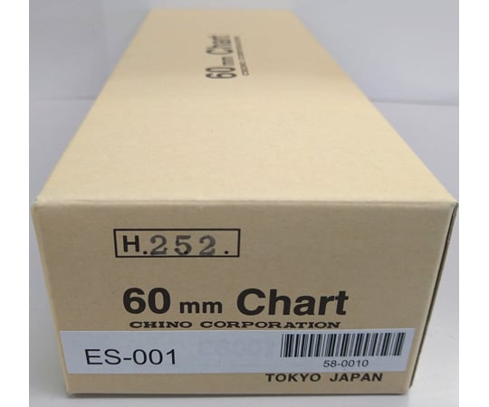 67-2521-87 記録紙 ES600シリーズ用 0～10 15冊入 ES001 【AXEL】 アズワン