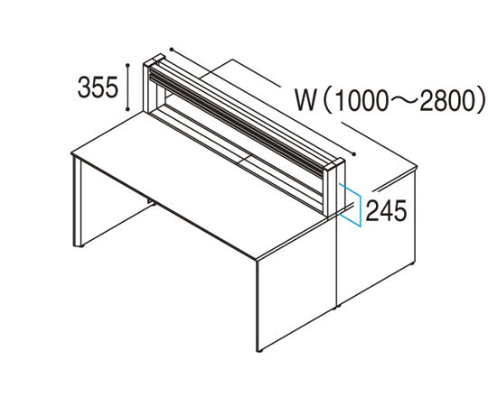 67-2628-05 Arcena/DTF両面1段セット W2800 OW 5-155-4271 【AXEL】 アズワン