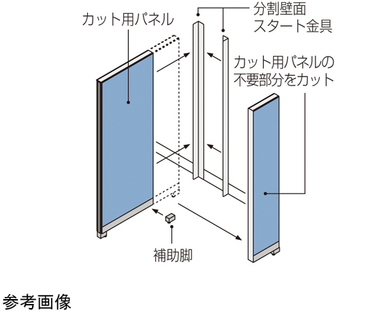 67-2798-27 E3パネル 調整カットパネルH1125用 スカイブルー 5-512-8022 【AXEL】 アズワン