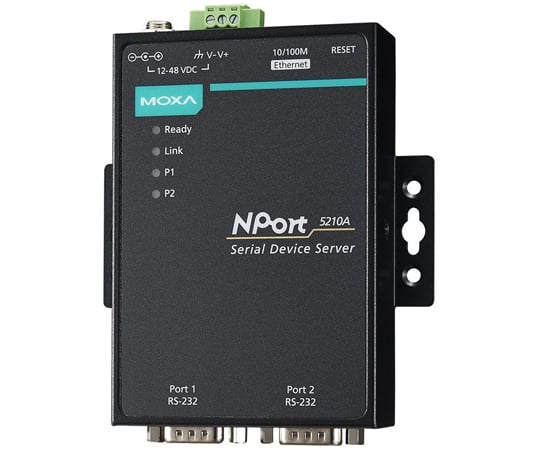 67-3017-21 高機能2ポート RS-232 シリアルデバイス・サーバ NPort 5210A NPort 5210A 【AXEL】 アズワン