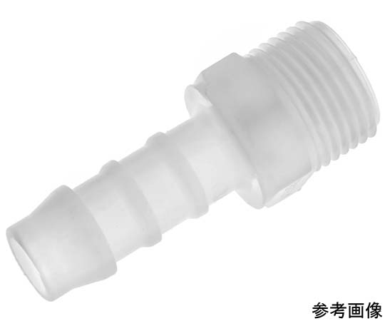 67-3080-26 TEFEN PVDFタケノコ継手 オスストレート 10mm×R3/8 【AXEL】 アズワン