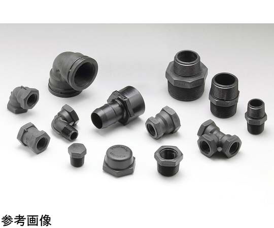 67-3082-39 PP ネジ継手 ポリ異径ソケット Rc2×Rc1/2 【AXEL】 アズワン