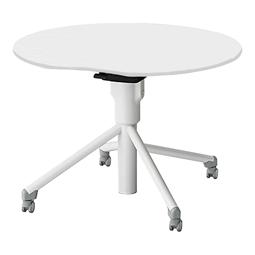 ソレイユ テーブル アップル型 折りたたみ+昇降機能付 TSG-147N1-Wシリーズ イトーキ／ITOKI 【AXEL】 アズワン