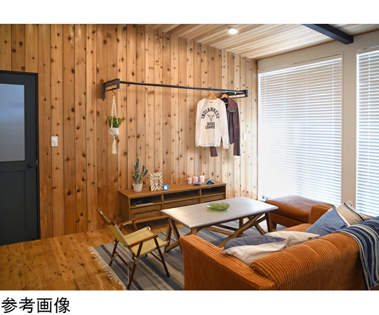 67-5199-86 ランドリーホルダー＆ポールセット S 1本 ブラック TGS52004BK 【AXEL】 アズワン