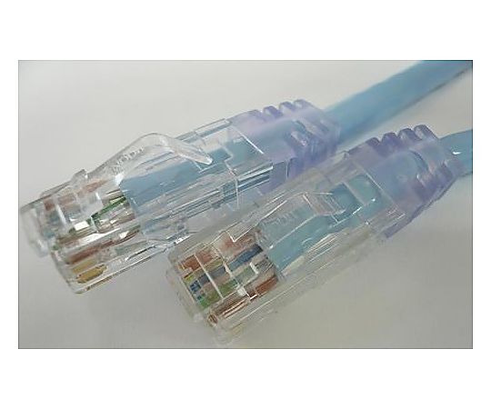 CAT6ケーブル 両端RJ45 単線 ストレート結線（ライトブルー） C6S-SO-LBシリーズ エイム電子 【AXEL】 アズワン