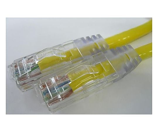 CAT6ケーブル 両端RJ45 単線 ストレート結線（黄） C6S-SO-YLシリーズ エイム電子 【AXEL】 アズワン