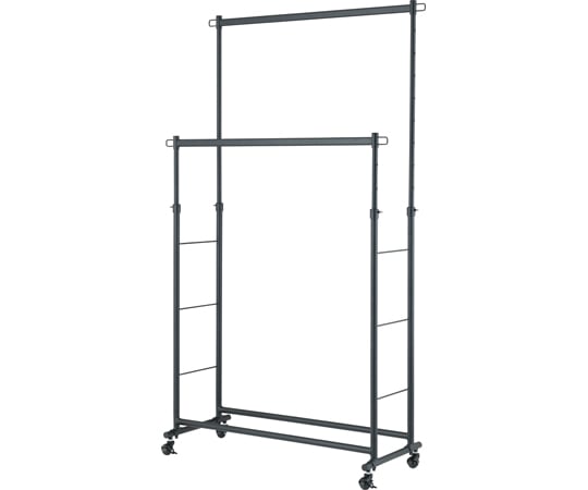 67-9205-08 高耐荷重インテリアハンガーダブル BK LIHD-100BK 【AXEL】 アズワン