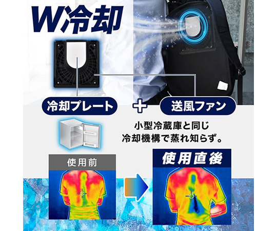 67-9274-48 ひんやりュック RSPCERSBK 【AXEL】 アズワン