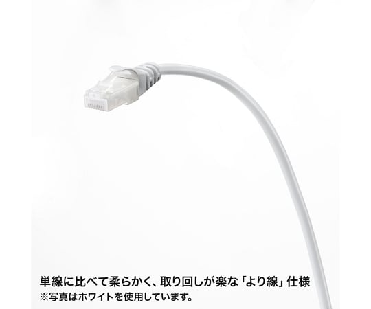 67-9321-35 ツメ折れ防止CAT5eLANケーブル 20m LA-Y5TS-20D 【AXEL】 アズワン