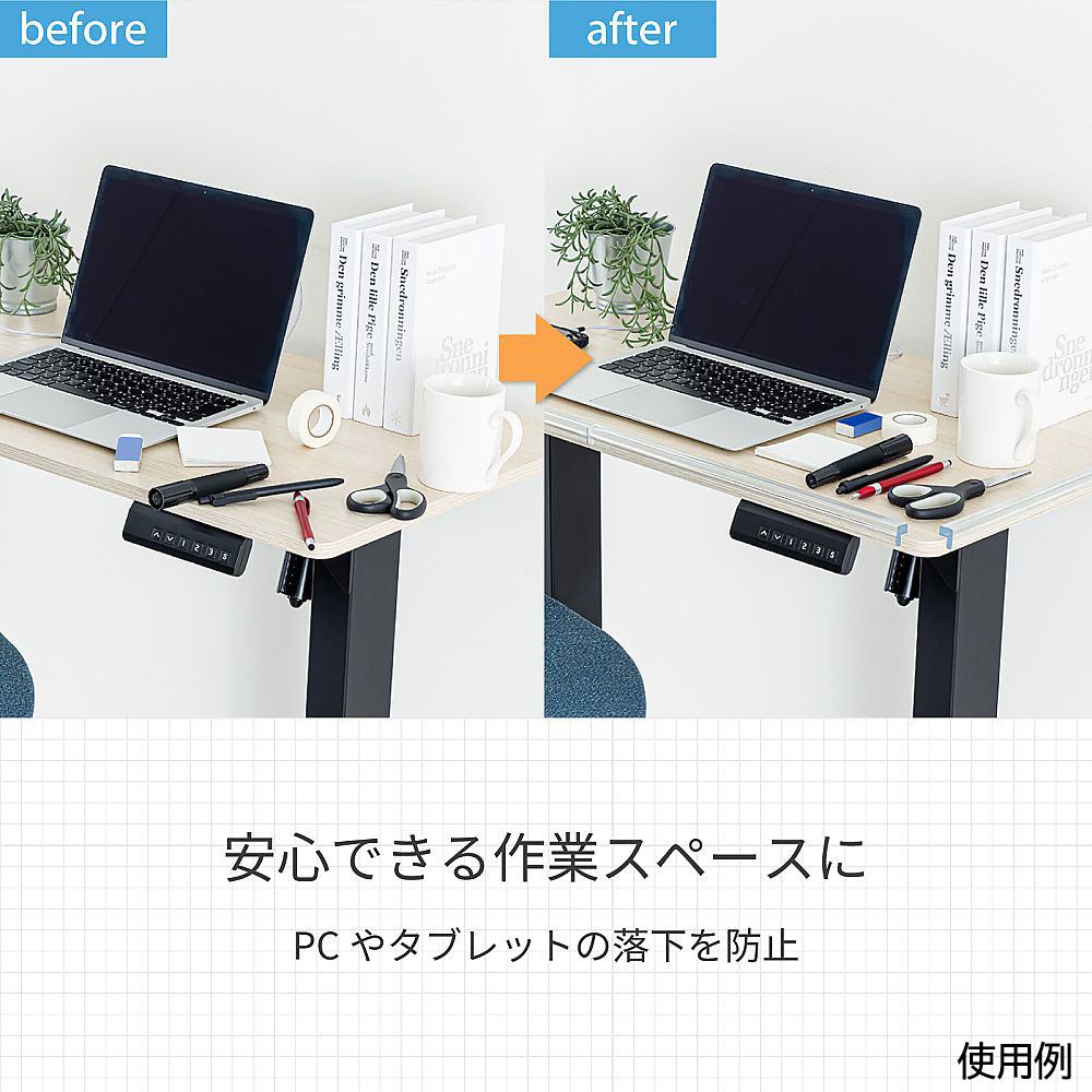 68-0511-21 机の落下防止バー 直角タイプ 6本入 SF02 【AXEL】 アズワン