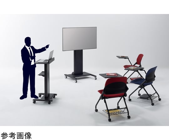 68-0718-87 プレゼンテーションスタンド ブラック/ブラック PZN-50B-BK 【AXEL】 アズワン