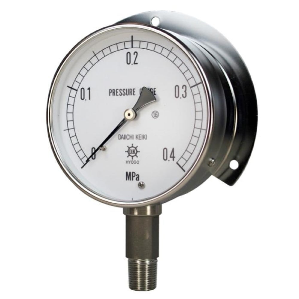 68-0835-56 USTオールステンレス製圧力計 1.6/-0.1MPA 75φ G3/8 UST-BU G3/8-75X1.6/-0 ...