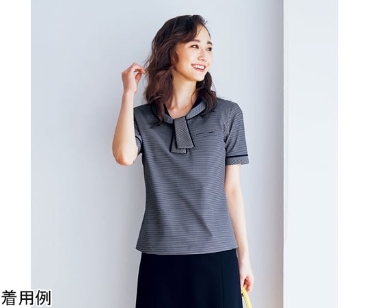 68-0905-97 ENJOY タイ付ポロシャツ MARINE BORDER ネイビー M ESP556 【AXEL】 アズワン