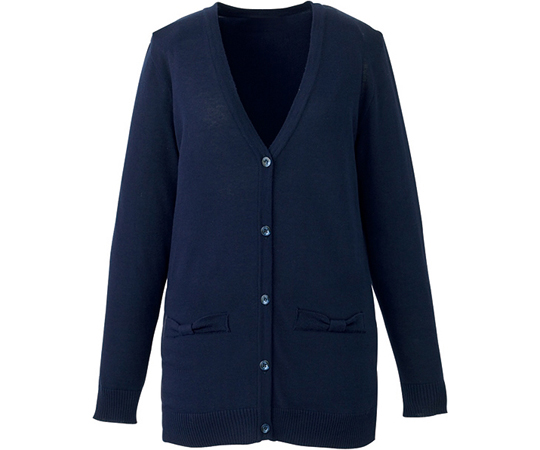 68-0919-60 ENJOY 体感マジックカーディガン MAGIC CARDIGAN ネイビー L EWG828 【AXEL】 アズワン