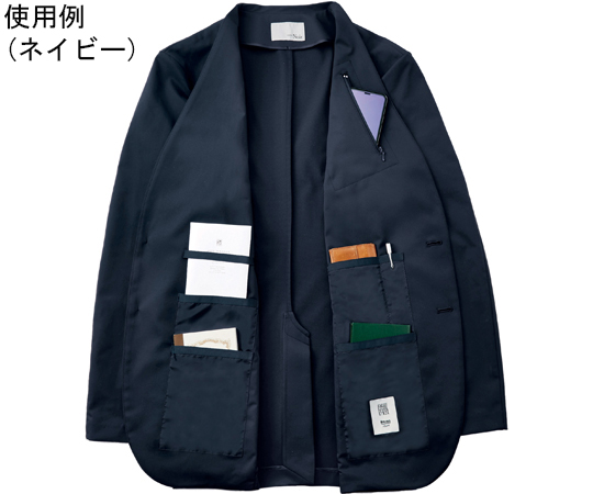 68-0924-82 ENJOYNoir ジャケット Double Cloth by BRING Material ブラック M NAD030 【AXEL】 アズワン