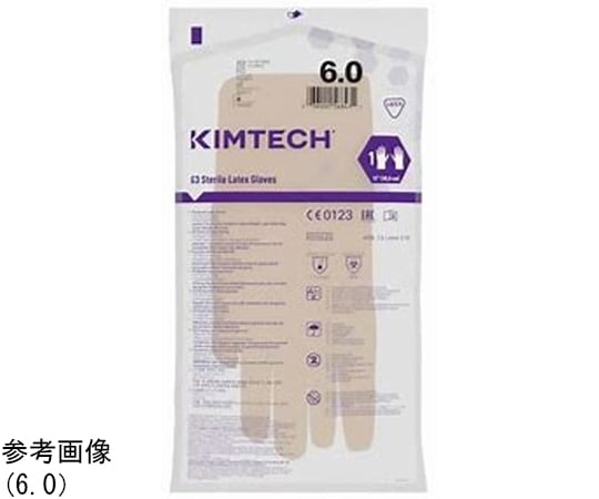 68-0946-90 キムテック G3 ステライル ラテックスグローブ 7.0インチ 1箱（20ペア×10袋入） 56845 【AXEL】 アズワン