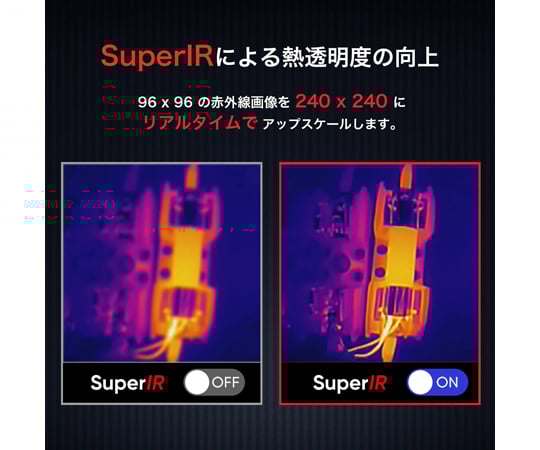 68-4037-55 Wifi対応 産業機器向けコンパクトサーマルカメラ PocketE LED付 HM-TP40-1AQF/W ...