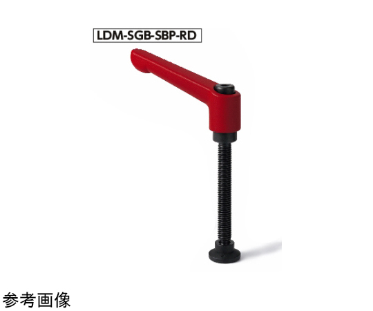 69-4087-60 クランプレバー スラストパッドつき（おねじ） LDM-SGB-SBP LDM-6-16-SGB-SBP15-RD ...