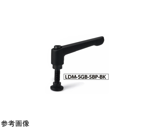 69-4087-62 クランプレバー スラストパッドつき（おねじ） LDM-SGB-SBP LDM-6-16-SGB-SBP18-BK ...