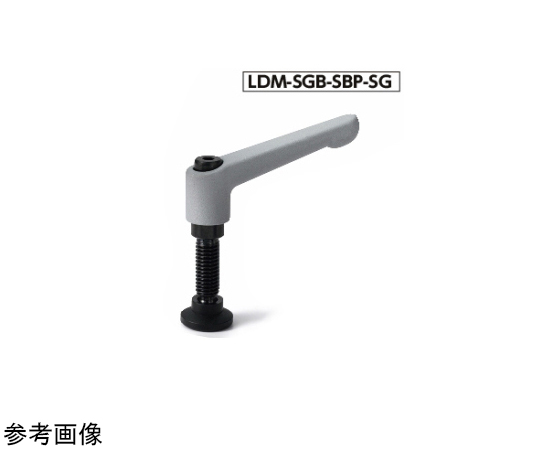 69-4092-82 クランプレバー スラストパッドつき（おねじ） LDM-SGB-SBP LDM-8-20-SGB-SBP21-SG ...