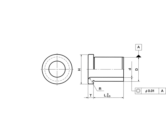 69-4474-14 位置ぎめピン用ブシュ PJB PJB-10-16 【AXEL】 アズワン