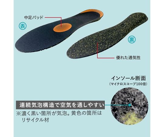 69-5503-92 JSAA A種認定 紐タイプ セフティスニーカー G4590 ブラック 26.5cm G4590-BK-26.5 【AXEL】 アズワン