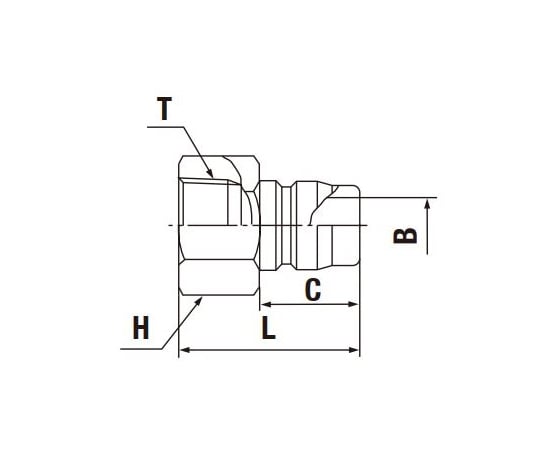 69-8619-41 鋼鉄（ニッケルめっき）R3/4オネジ取付用 6TPF STEEL 【AXEL】 アズワン