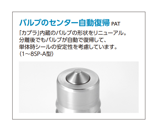 69-8619-62 SPカプラ Type A（ソケット）真ちゅう NBR R1オネジ取付用 8S-A BRASS NBR 【AXEL】 アズワン