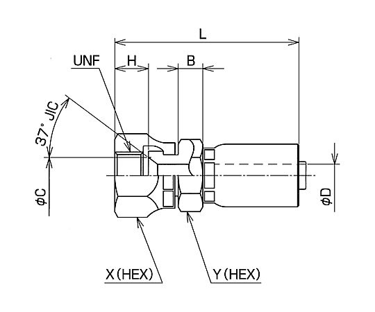 69-8818-20 ラインメイト樹脂ホース用継手 スウェイジタイプ N3130・3130・3000・3700用 SE 6 SE-PF-06-S 【AXEL】 アズワン