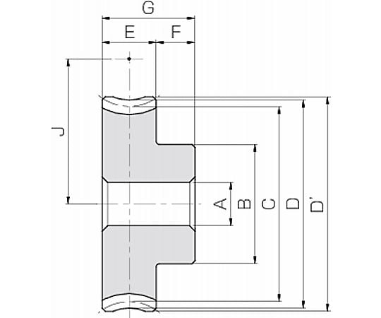 69-8830-34 ウォームギヤ ウォームホイール CG 減速比40 歯数40 CG2-40R1 【AXEL】 アズワン