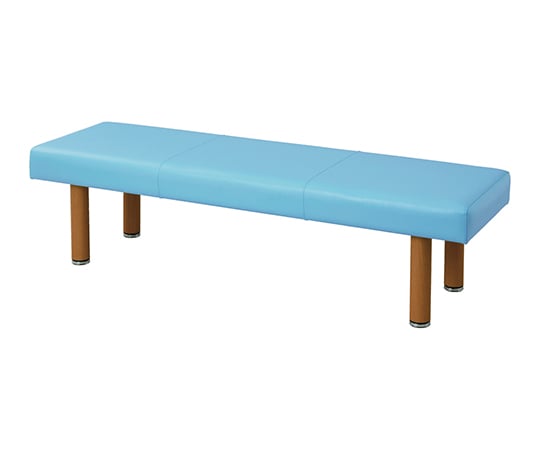 Lobby Bench (no back, wood grain) Sky Blue and others NAVIS 【AXEL ...