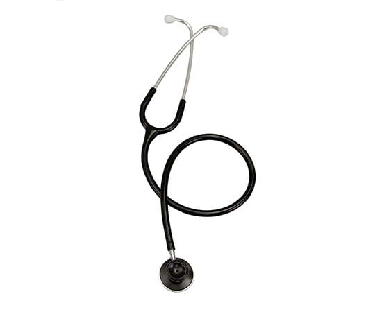 7-8348-01 ベーシックナーススコープ（内バネタイプ） シングル ブラック 【AXEL】 アズワン