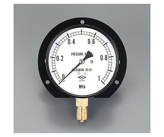 78-0517-50 圧力計 G3/8"/75/100mm/0-1.0MPa つば付 EA729CD-10 【AXEL】 アズワン