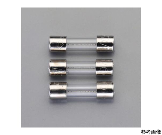 78-0545-57 125Vx 10A/φ6.4mm 管ﾋｭｰｽﾞ(ｾﾐﾀｲﾑﾗｸﾞ型/3本 EA758ZY-310 【AXEL】 アズワン