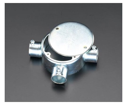 露出ボックス（三方／丸型） EA940CSシリーズ エスコ 【AXEL】 アズワン