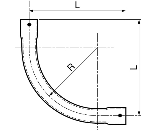 78-0805-09 ねじ無しノーマルベンド(B型) E31 EA940CT-49 【AXEL】 アズワン