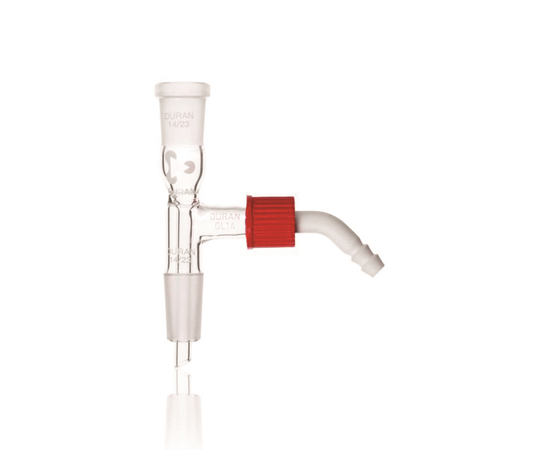 DURAN（R）Receiver adapter, straight, with screw-on plastic hose ...