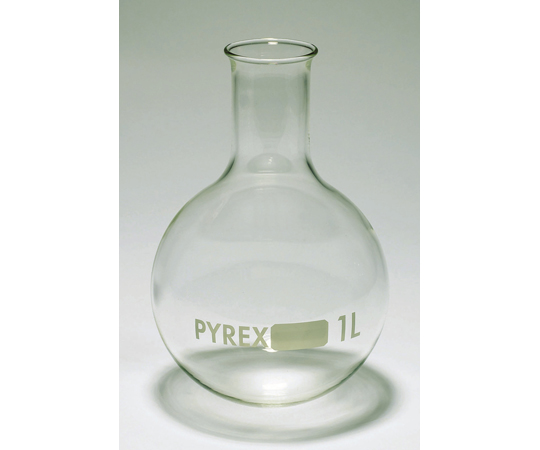 Flasks, boiling, round bottom, narrow neck, Pyrex（R） 1100シリーズ DWK Life ...