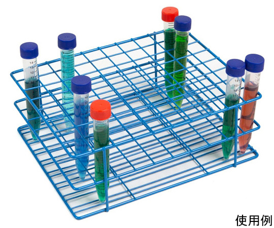 80-0070-25 Coated Wire Tube Rack 16-20mm 8x10 Format Blue 120765 【AXEL ...