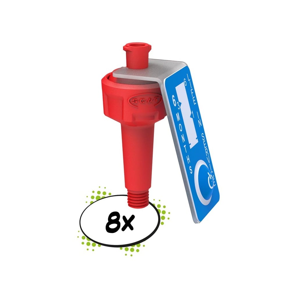 80-0209-03 Air valves V2.0 for SafetyCaps, refill pack of 8, Flow rate ...