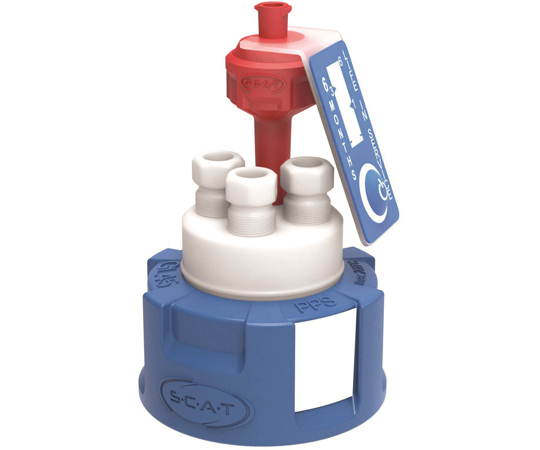 80-0212-26 SafetyCap III, V2.0, GL45 preparative, 3x PTFE fittings 4,76 ...
