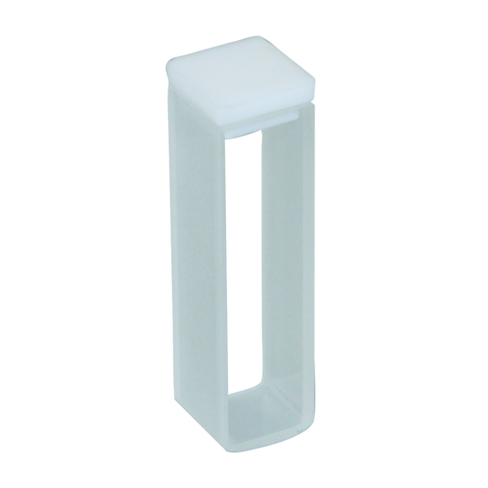80-0236-87 LLG 光学ガラスセル, 3.5mL, 光路長10mm, PTFE製キャップ付き 1箱（4個入） 4681515 ...