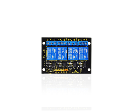 80-0250-74 Keyestudio 4-channel Relay 5V Module KS0058 【AXEL】 アズワン