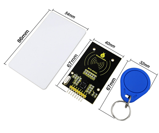 80-0250-83 RC522 RFID module+ fob +Keychian for arduino KS0067 【AXEL】 アズワン