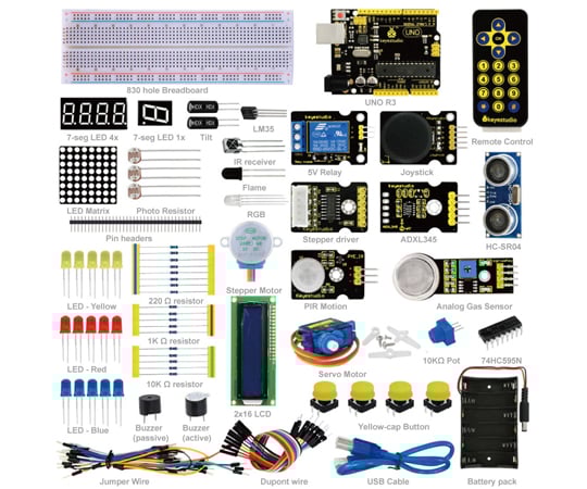 80-0250-87 keyestudio advanced study kit with UNO R3 for Arduino ...