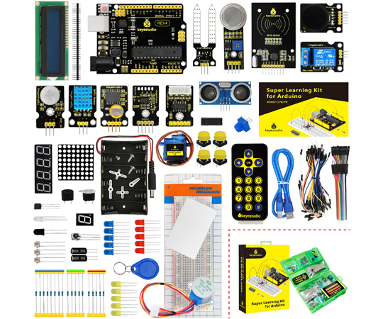 80-0250-90 New keyestudio super learning kit with UNO R3 for Arduino ...