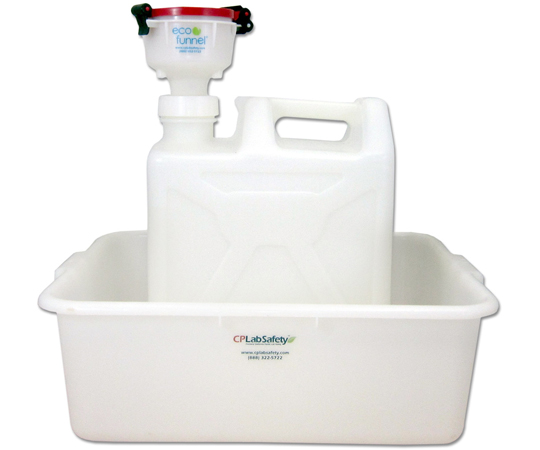 4" ECO Funnel System, 20 Liter HDPE Rectangular Carboy, 70mm Nalgene ...
