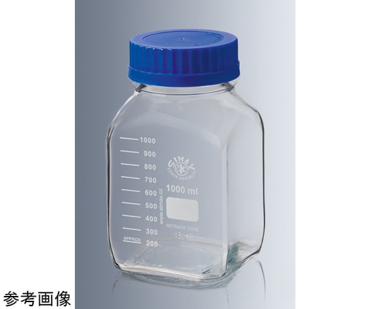Square laboratory bottles glass 1パック Paul Marienfeld 【AXEL】 アズワン