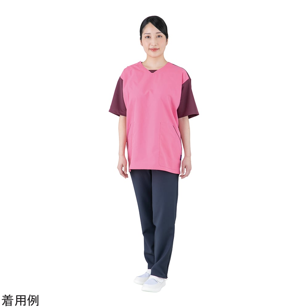 9-1105-02 ジアスクラブR（男女兼用）ピンク×バーガンディー SS CK703-3 | アズワンビス | ナビスカタログ 法人・医療介護施設限定の会員制購買・仕入れサイト ID ...